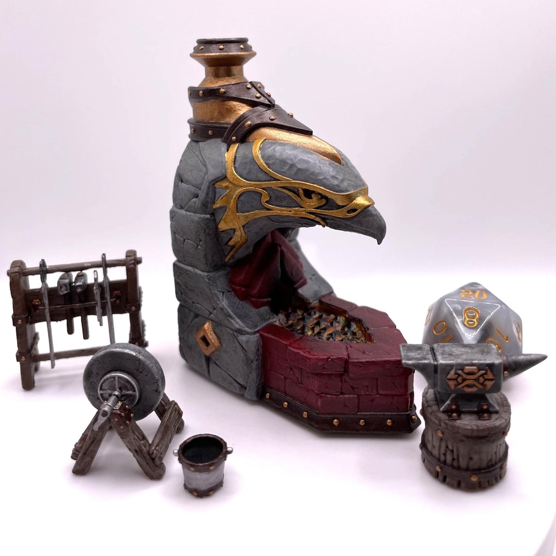 Dwarven Blacksmith Forge Set Village Scatter Terrain RPG Painted Miniatures - Etsy