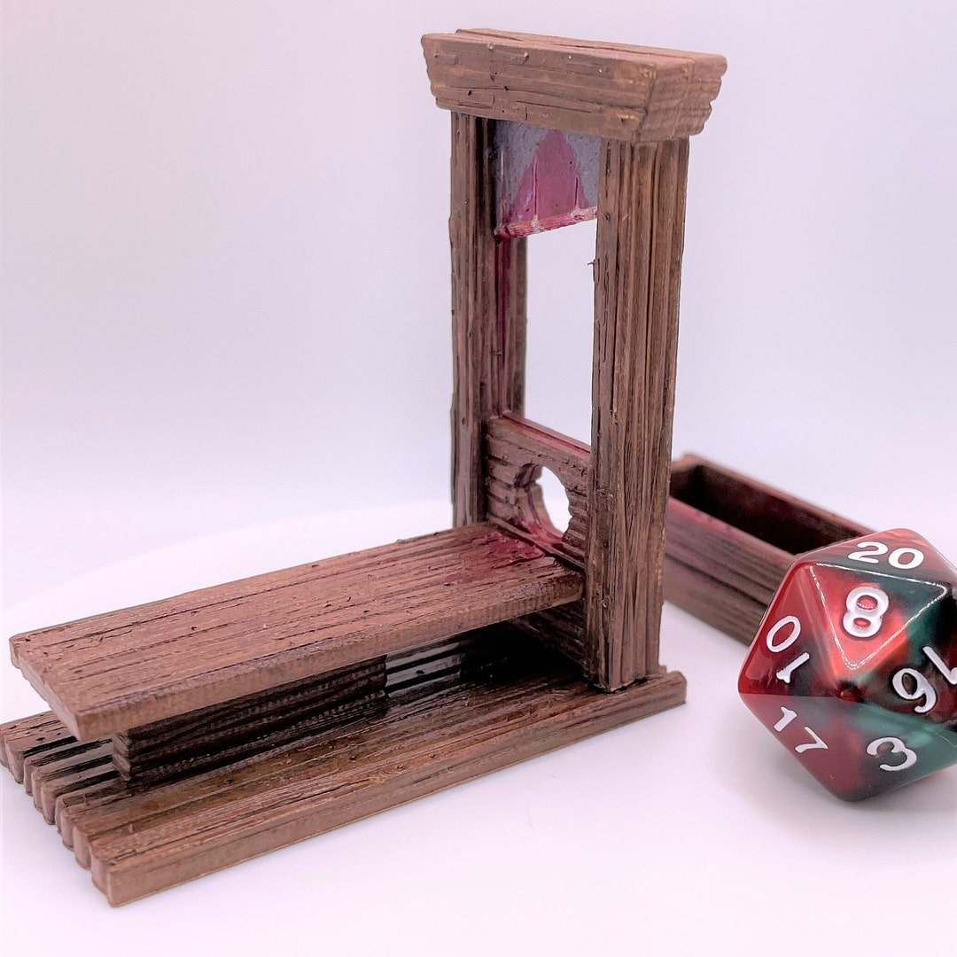 Bloody Guillotine Prop Scatter Terrain | RPG Miniatures | Dnd Painted ...