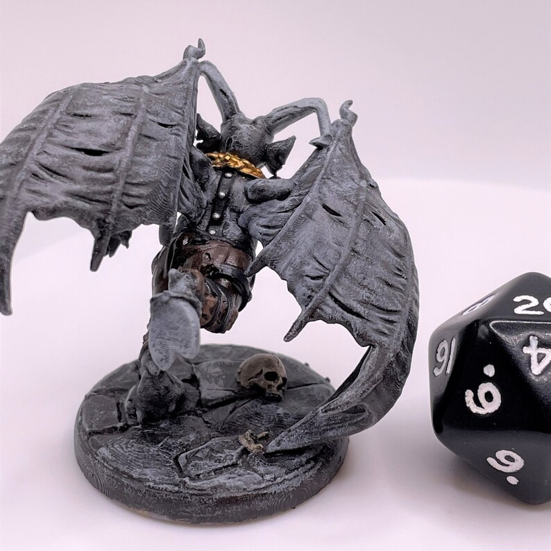 Set of 3 Gargoyle Monsters RPG Miniatures Dnd Painted - Etsy