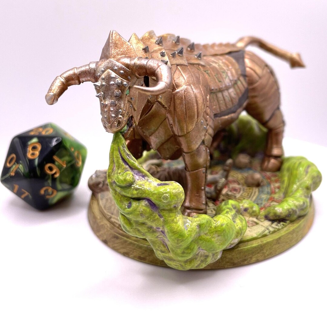 Gorgon Bull With Petrifying Gas RPG Miniatures Dnd Painted Miniatures ...