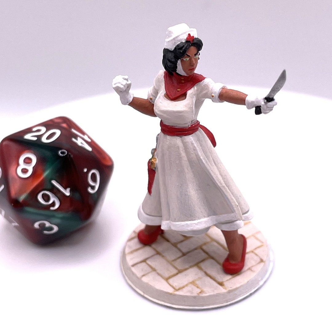 Female Medic NPC Human Villager | RPG Miniatures | Dnd Painted ...