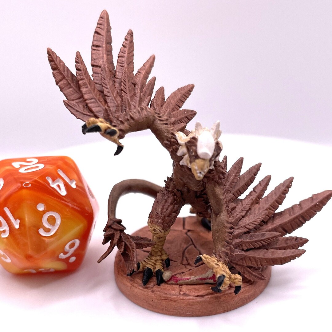 Winged Harpy Monster RPG Miniatures Dnd Painted Miniatures - Etsy