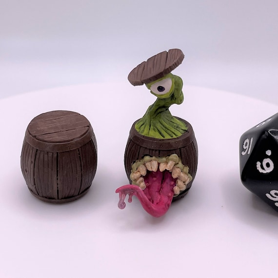 Mimic Barrel RPG Miniatures Dnd Painted Minis - Etsy