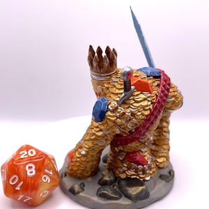 Treasure Golem With Frost Sword | RPG Miniatures | Dnd Painted ...