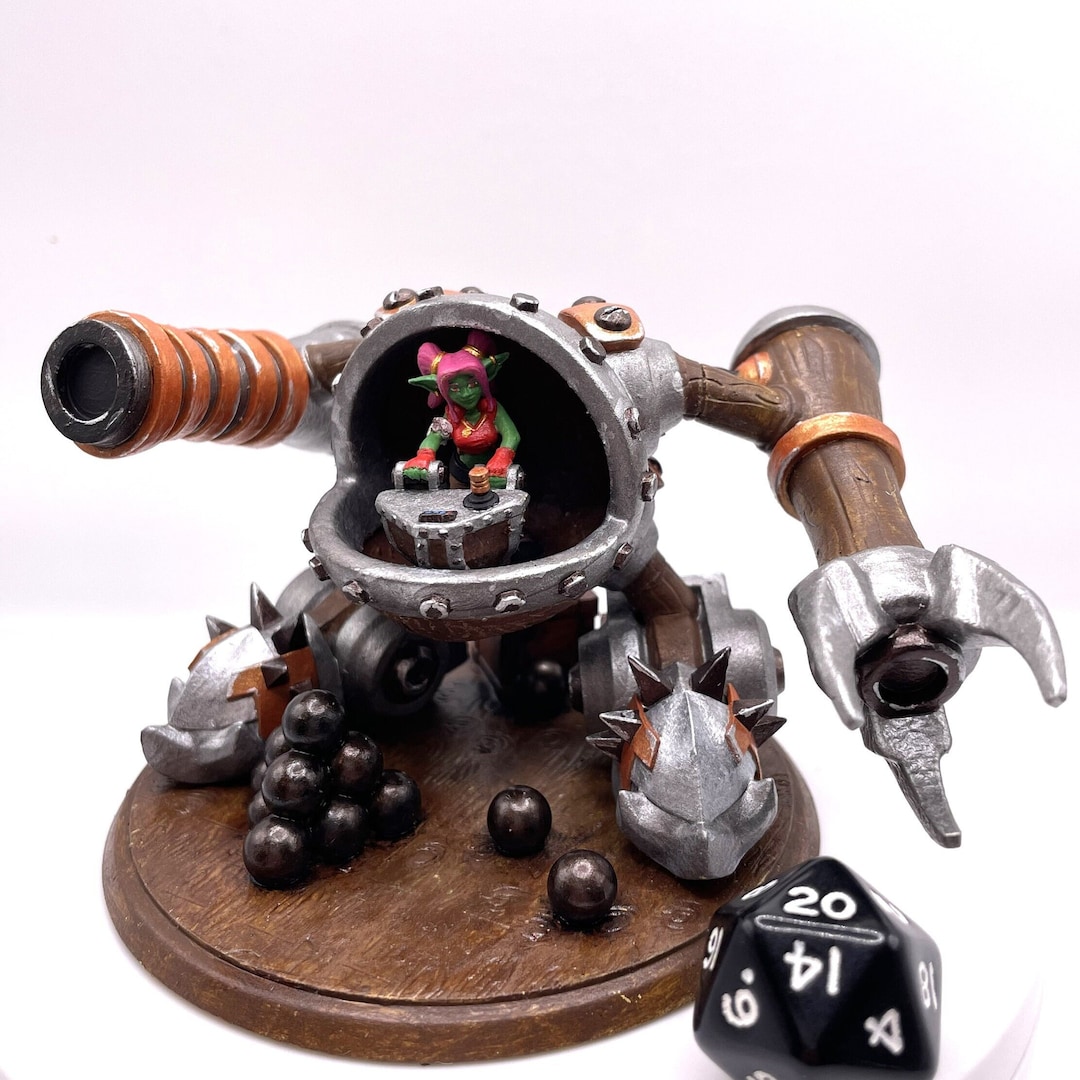 Goblin Artificer Mech Golem | RPG Miniatures | Dnd Painted Miniatures ...