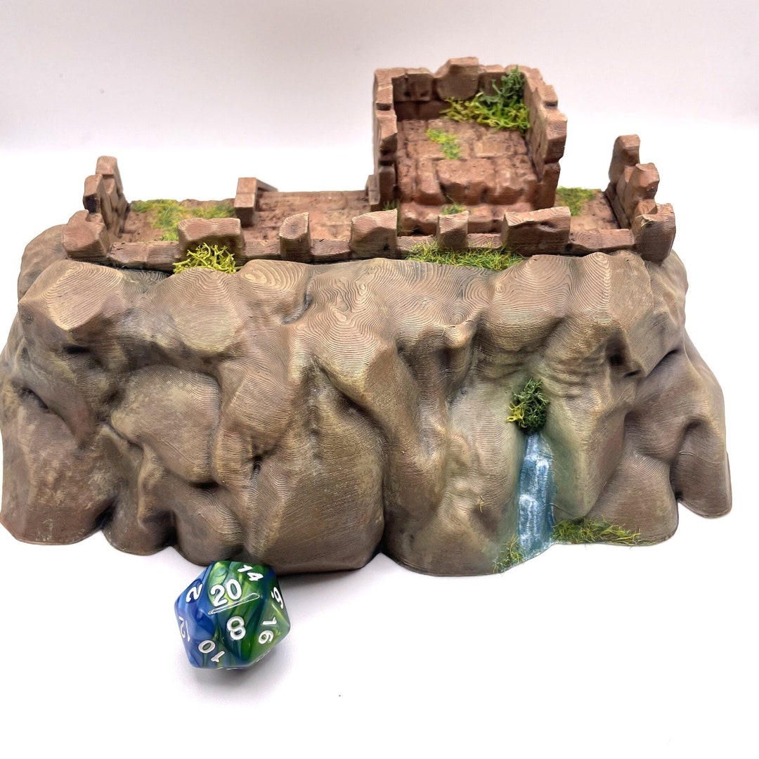 Defensive Mountain Fortress Staircase Scatter Terrain | RPG Miniatures ...