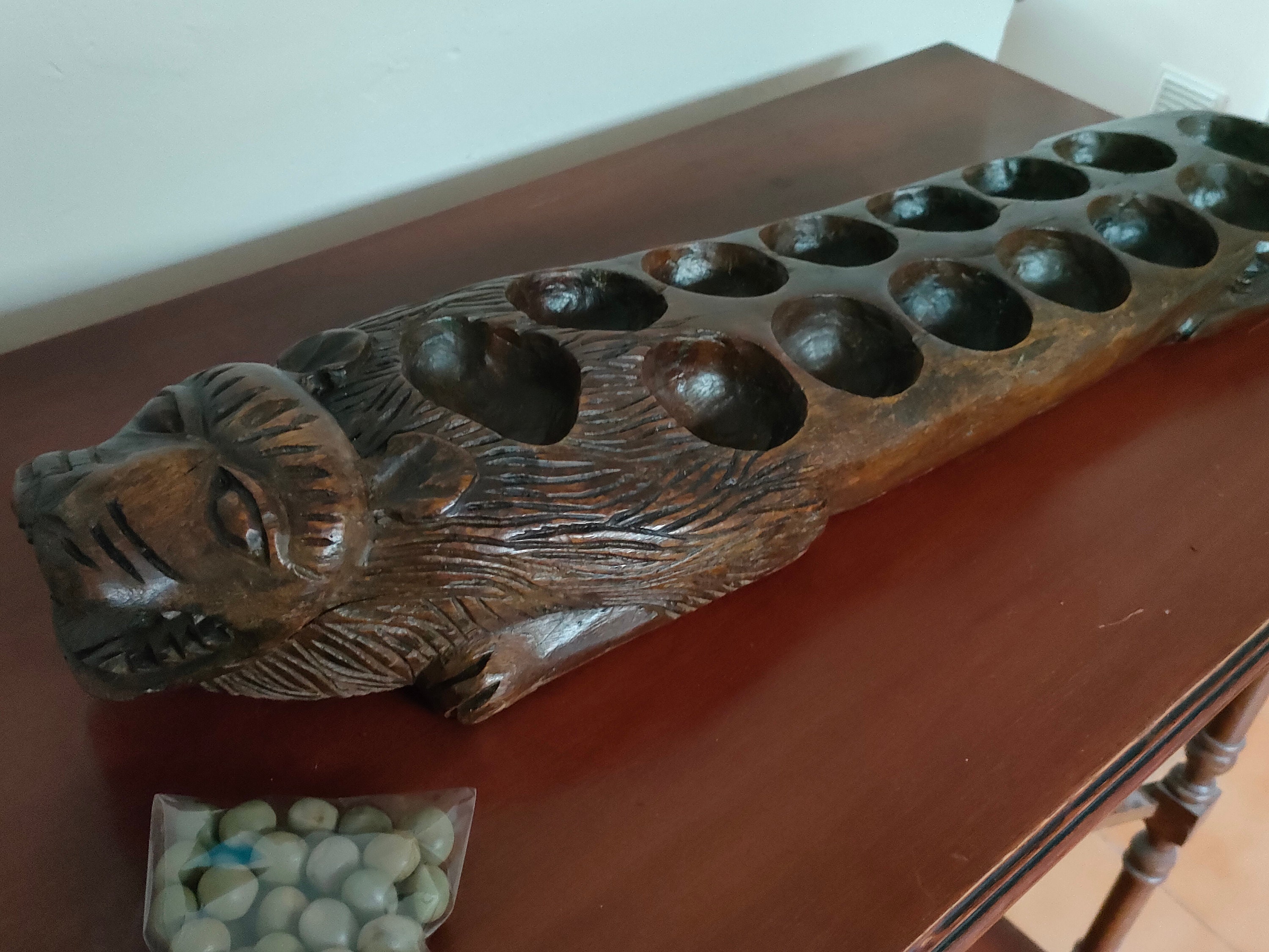 Large Crocodile-shaped Mancala. Handmade in Ivory Coast. - Etsy