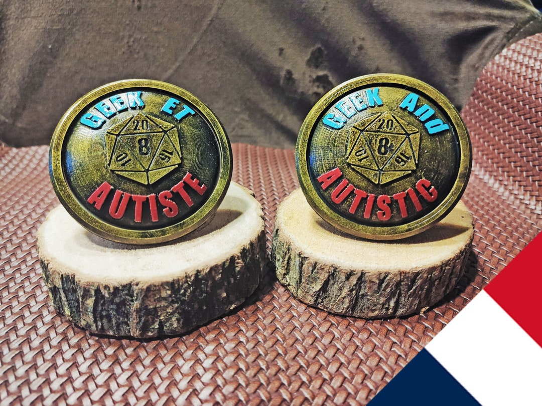 Geek and Autistic BADGE - Etsy