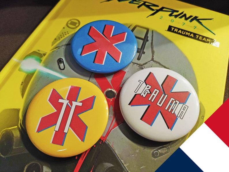 BADGE Trauma Team Cyberpunk 2077 Inspired - Etsy
