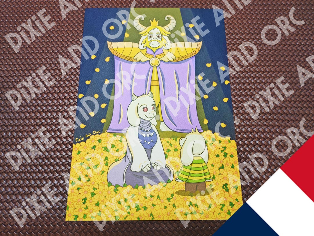 Print Illustration Asgore Undertale Inspired - Etsy