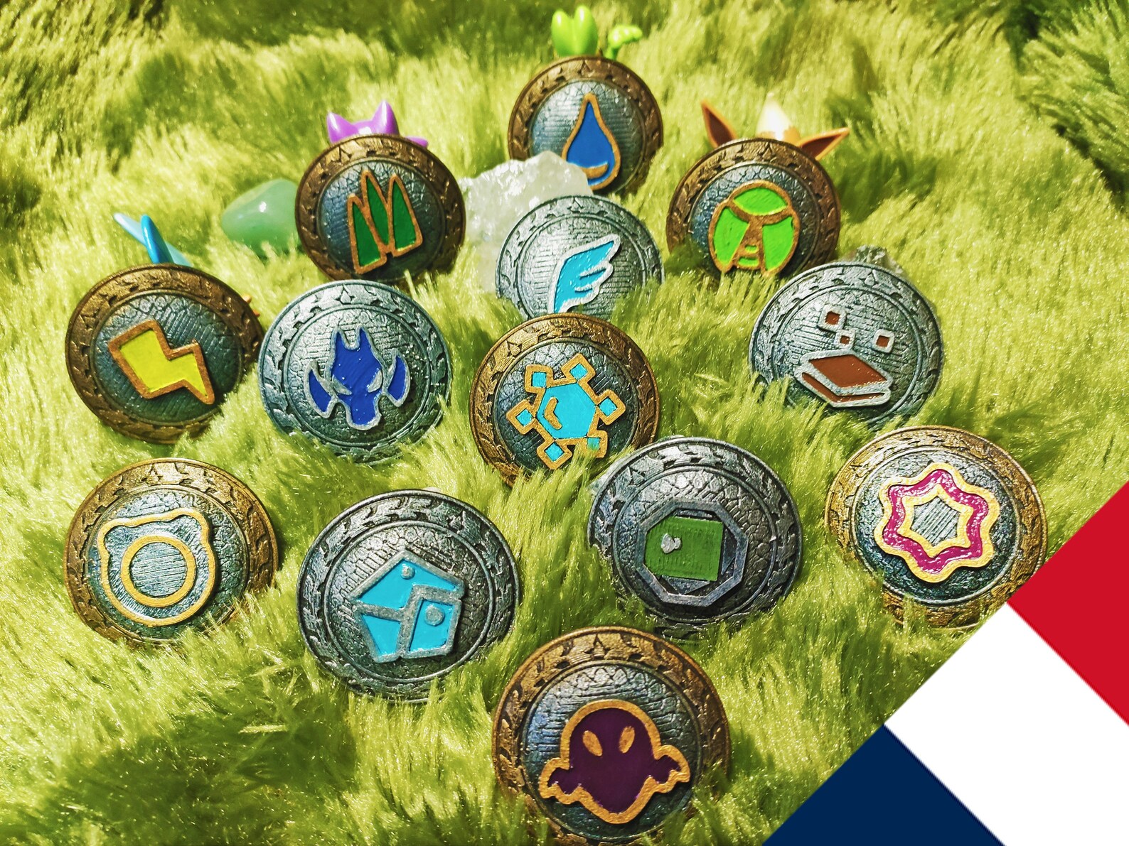 Gym Badges Team Star Dominants Paldea Pokemon Scarlet and - Etsy