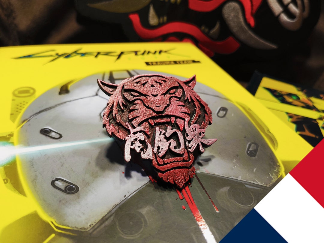 BADGE / MAGNET Tyger Claws Cyberpunk 2077 Inspired - Etsy