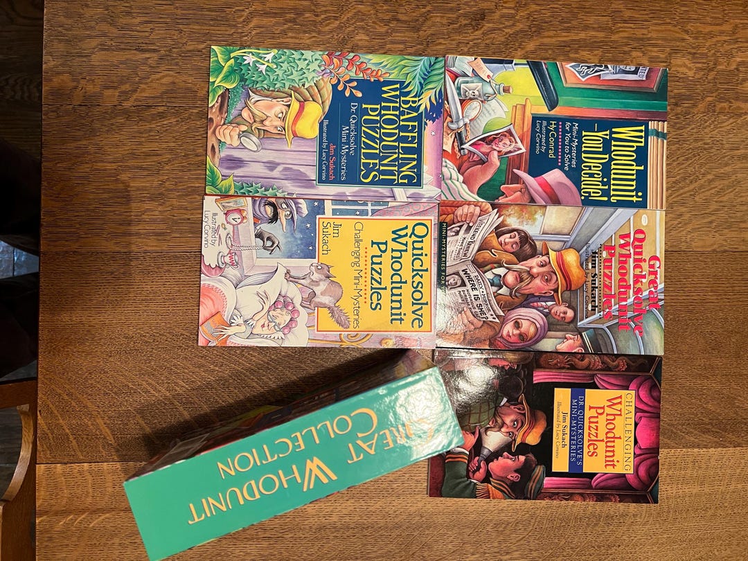 Children’s Whodunnit Mystery Books-set of 5- Free Shipping - Etsy