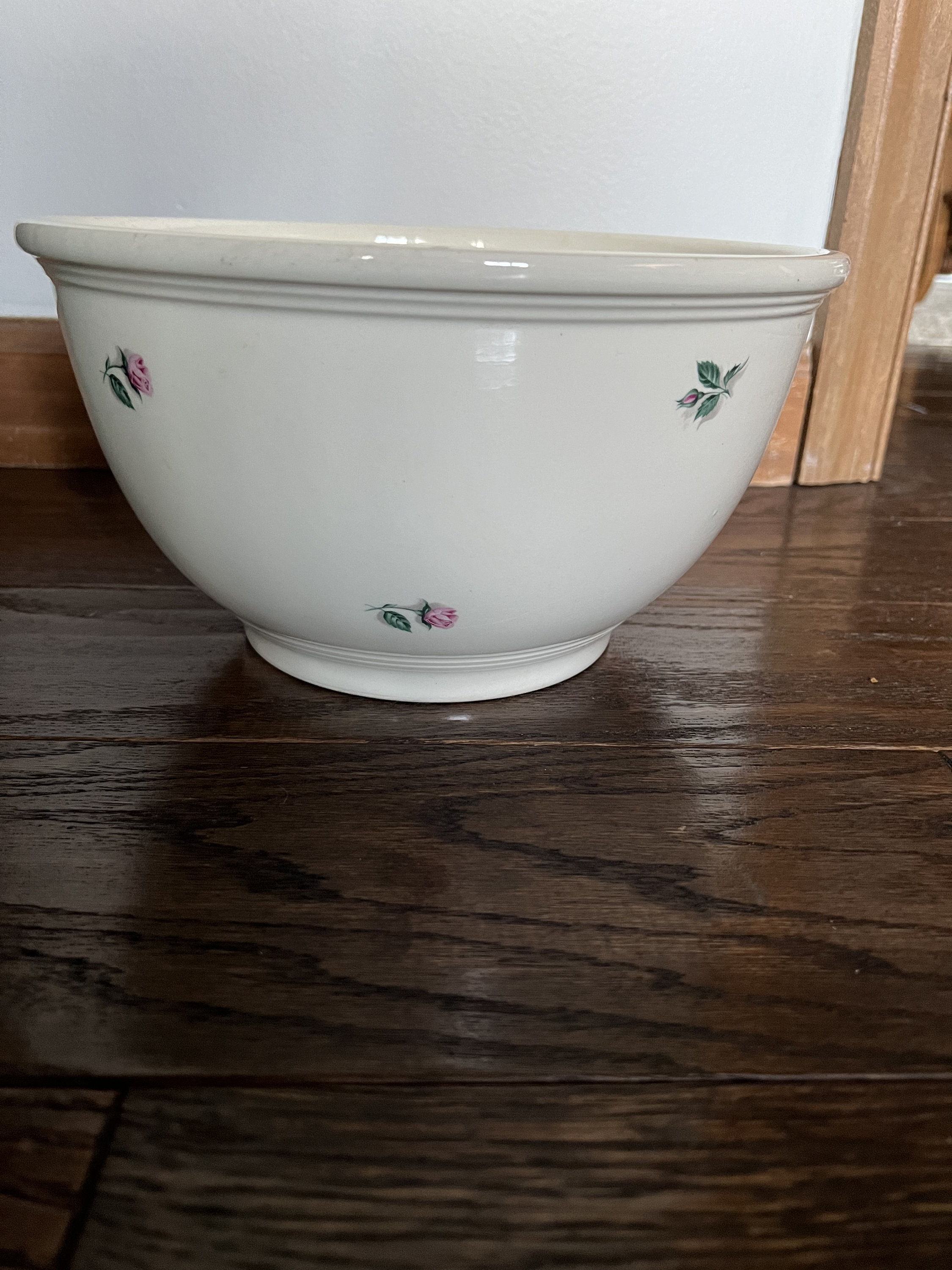 Vintage Household Institute Rhythm Rose 10”mixing Bowl- Free Shipping ...