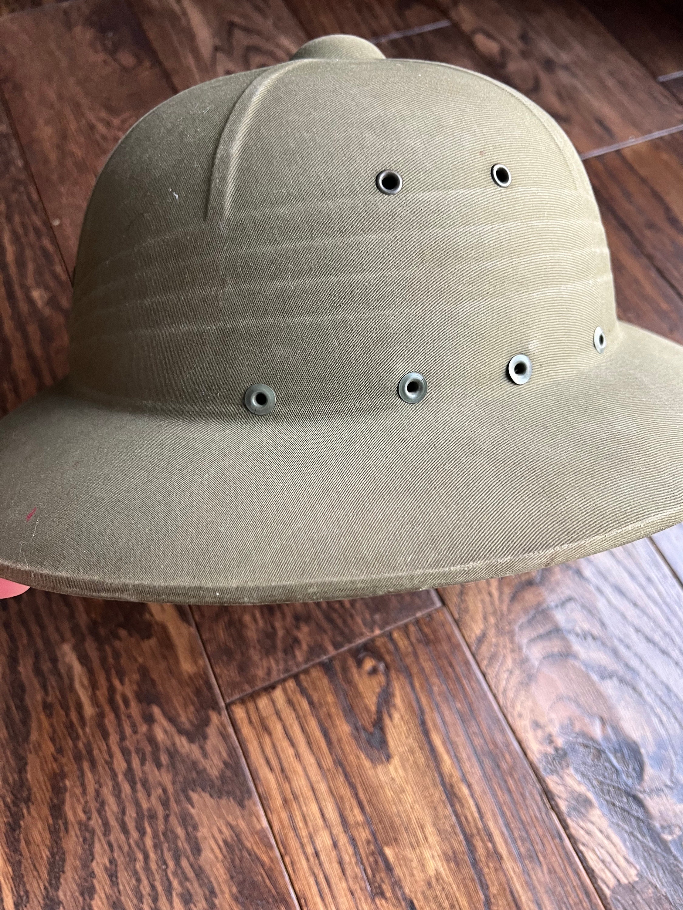 WWII Pith Helmet Vintage USN United States Navy Pith Helmet Military ...