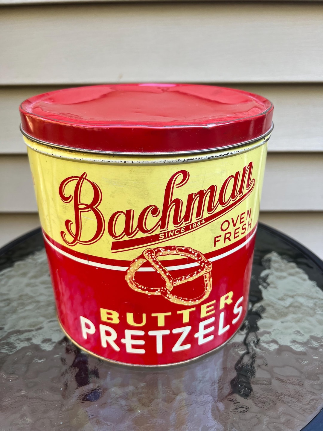 Vintage1960’s Bachman Butter Pretzel Tin - Free Shipping - Etsy