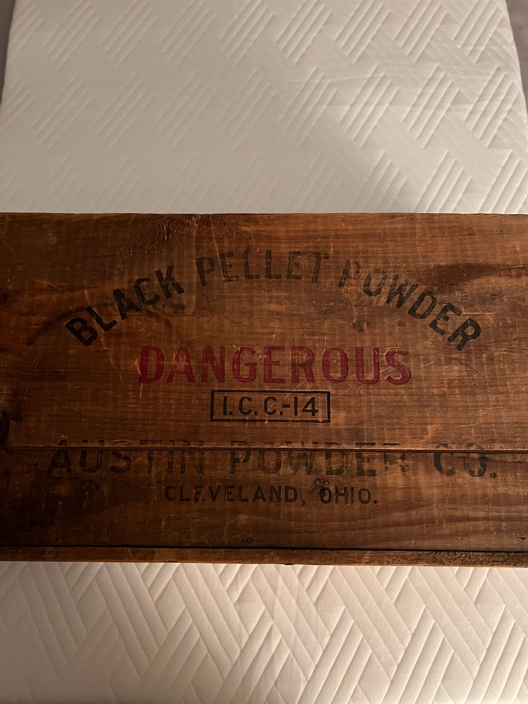 Vintage Austin Powder Co Wooden Crate - Etsy