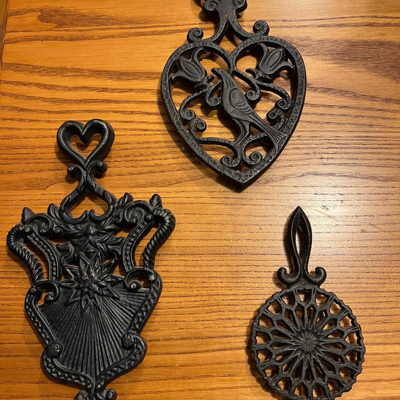 Cast Iron Trivet Vintage - Etsy