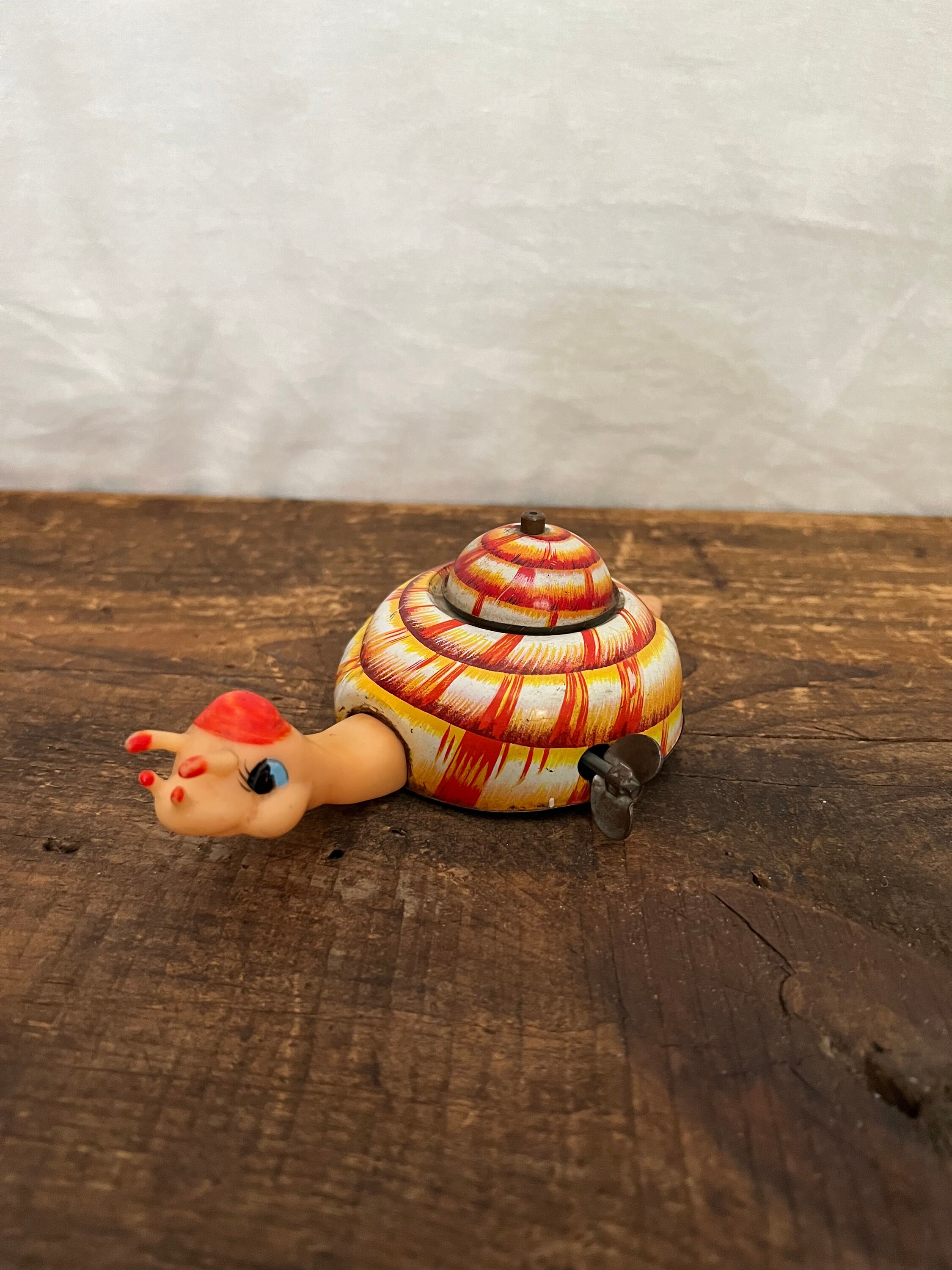 Tin Kanto Toys Mechanical Wind up Snail vintage - Etsy