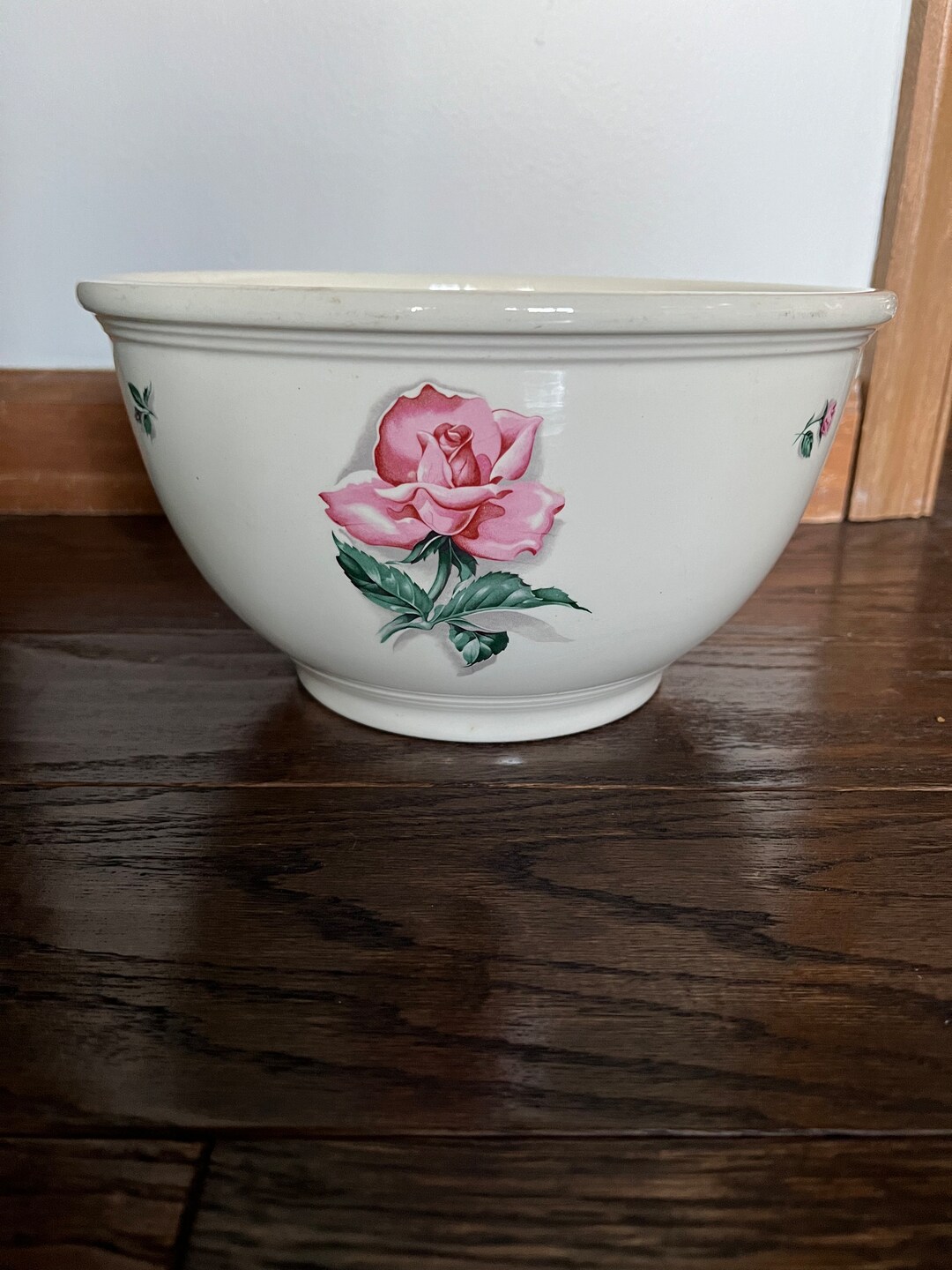 Vintage Household Institute Rhythm Rose 10”mixing Bowl- Free Shipping ...