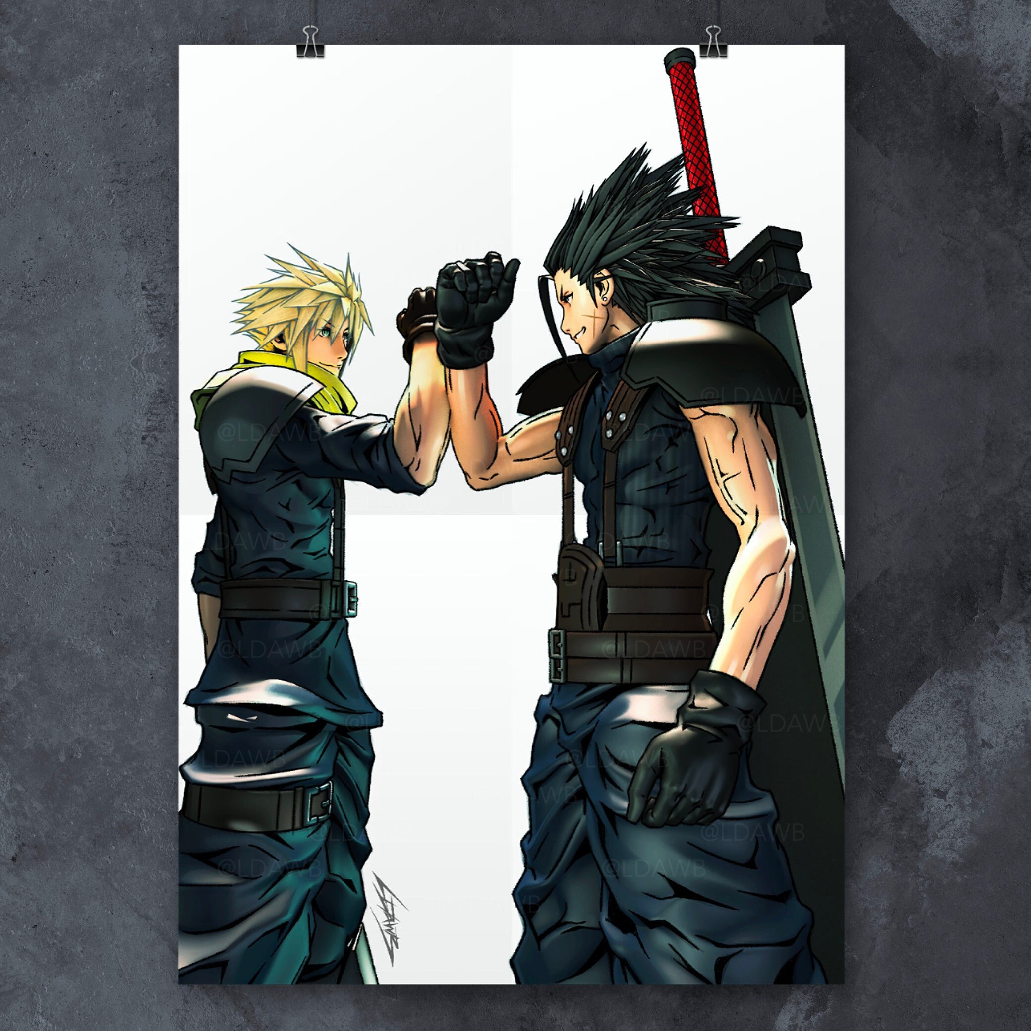 Final Fantasy Zack Drawings