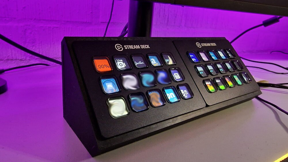 3d-printed: Dual Stream Deck Mount Perfectly Angled 3d-printed Version ...