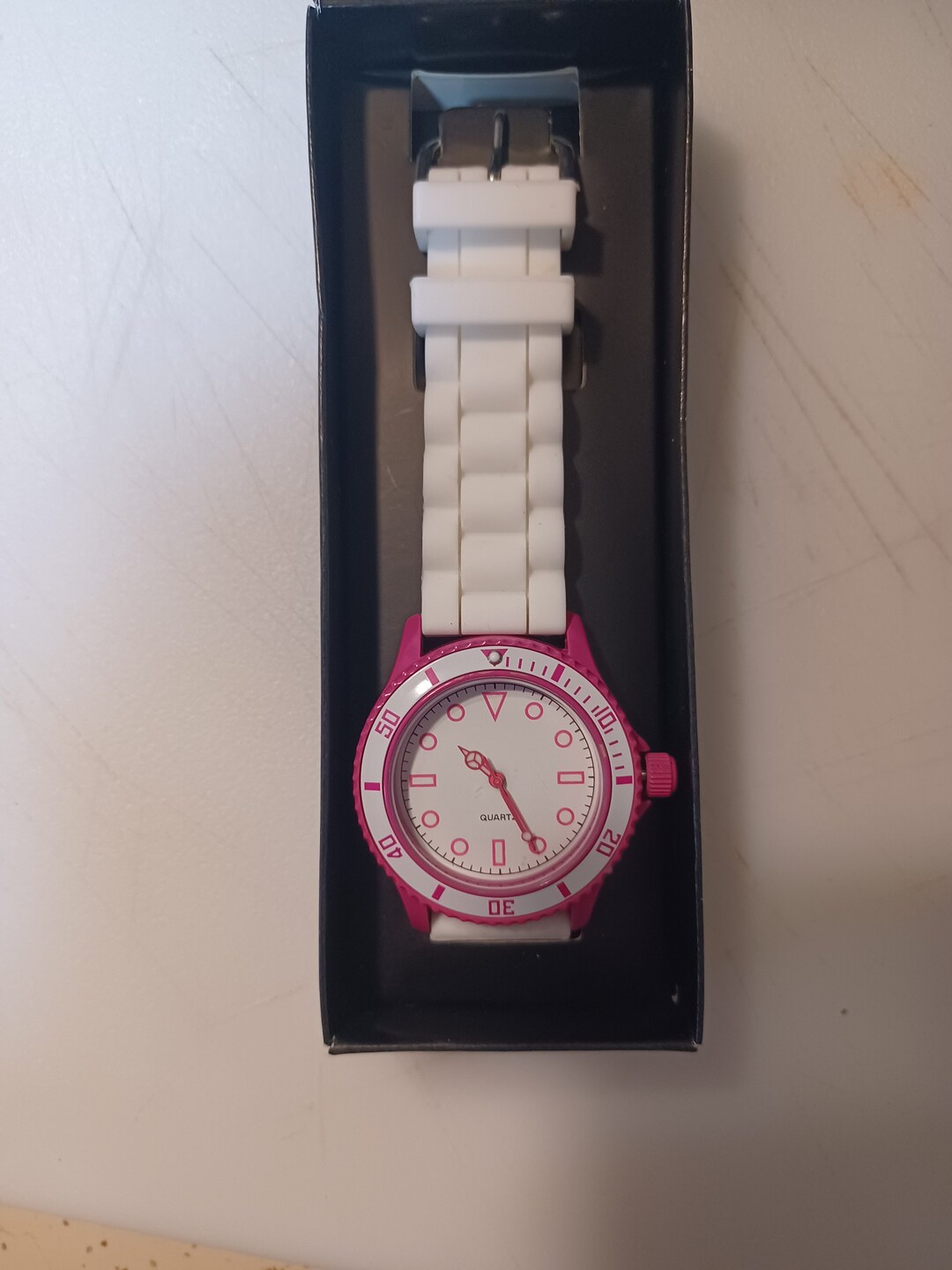 Super Cute White and Pink Watch - Etsy
