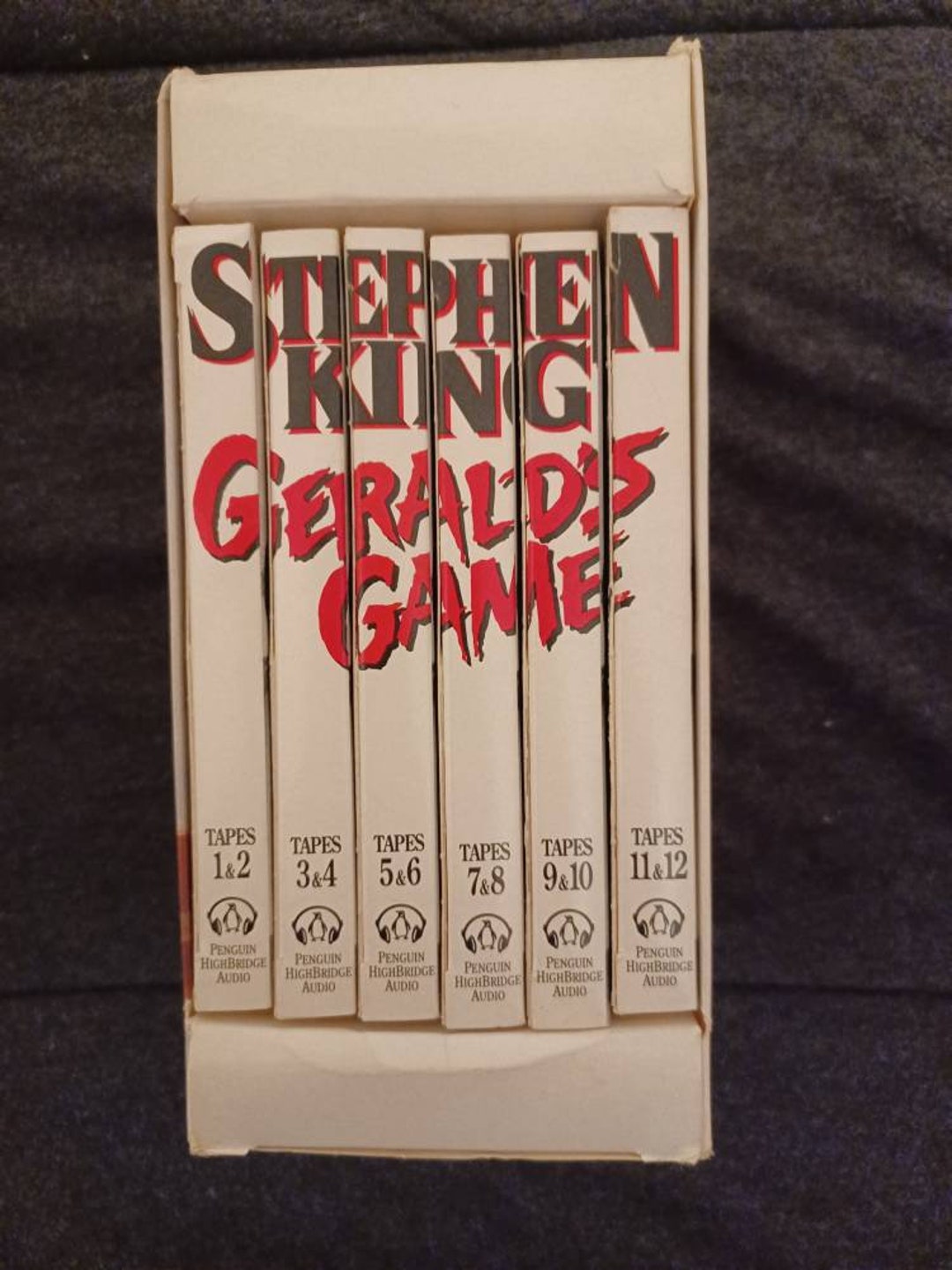 Stephen King's Gerald's Game Box Set on 12 Cassettes. - Etsy