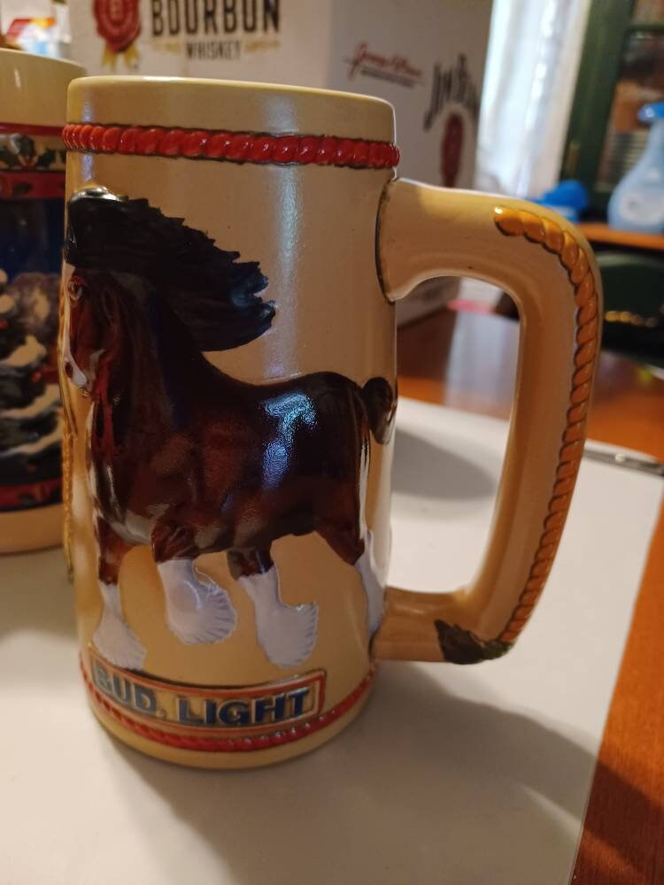 Bud Light Clydesdale Beer Stein - Etsy