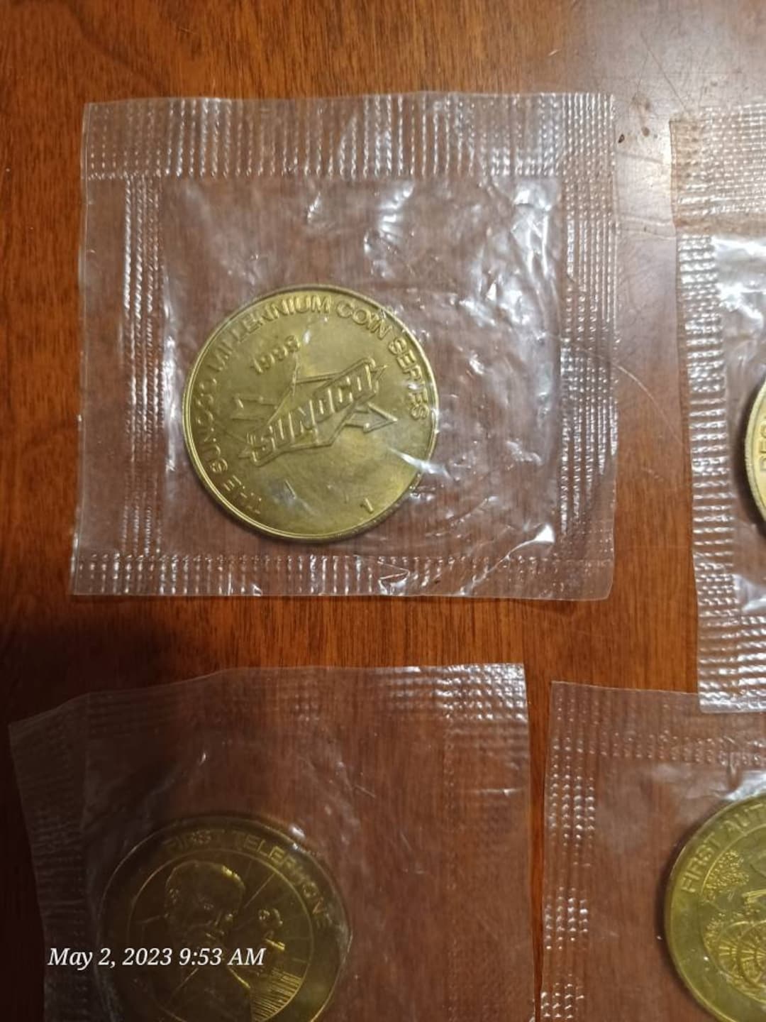 1999 the Sunoco Millennium Coin Series Coins 1-9 in Plastic. Never Been ...