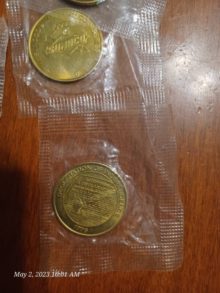 1999 the Sunoco Millennium Coin Series Coins 1-9 in Plastic. Never Been ...