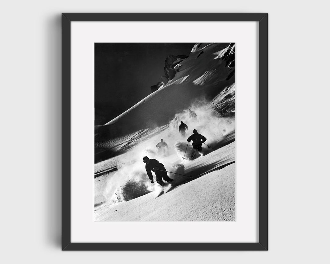 VINTAGE SKI PHOTO Print - Digital Download, Printable Art, Vintage Ski ...