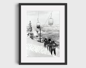 VINTAGE SKI PHOTO Print - Digital Download, Printable Art, Vintage Ski ...