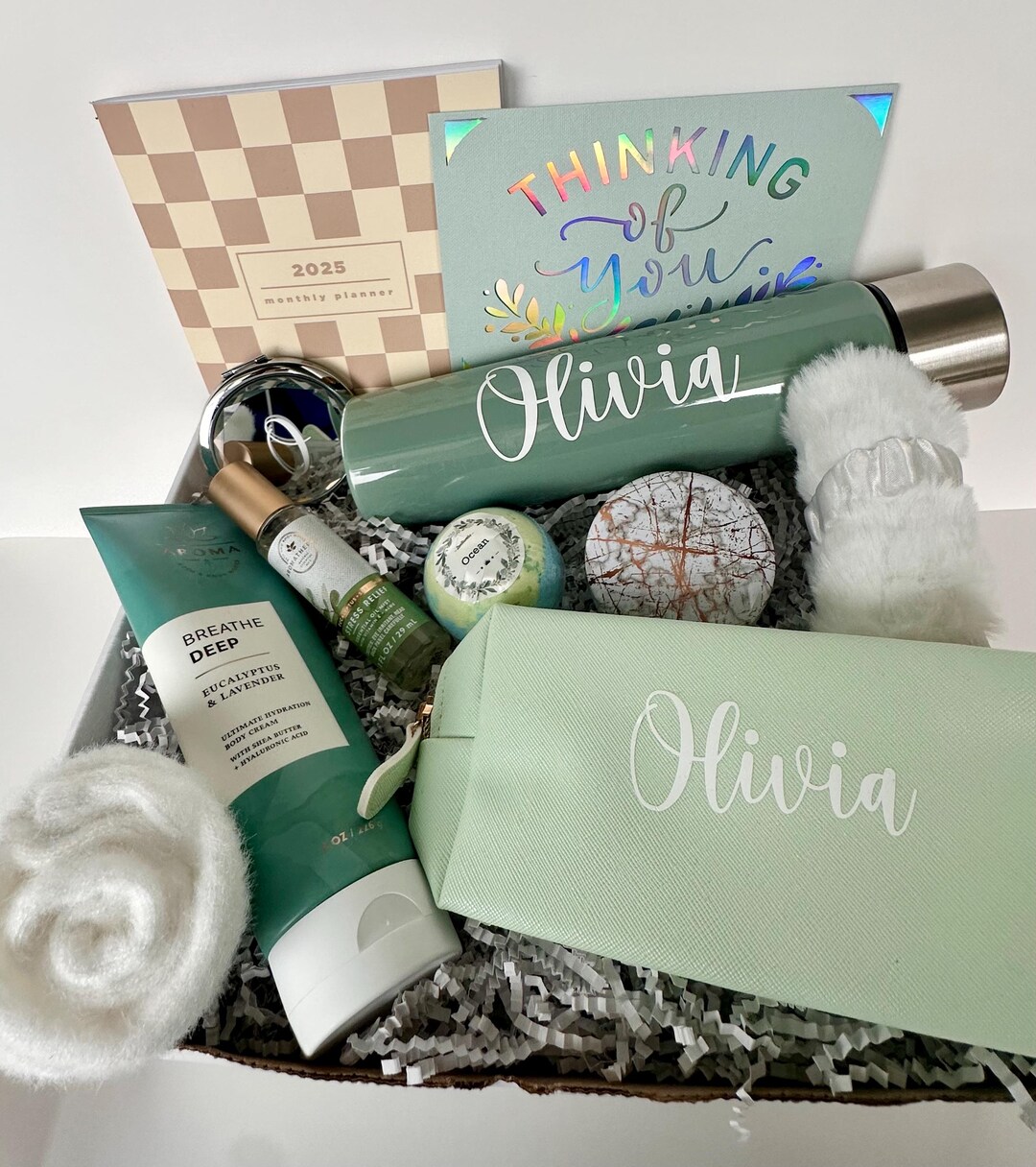 Aroma Therapy Care Package in Teal for Her, for Stress Relief Best ...