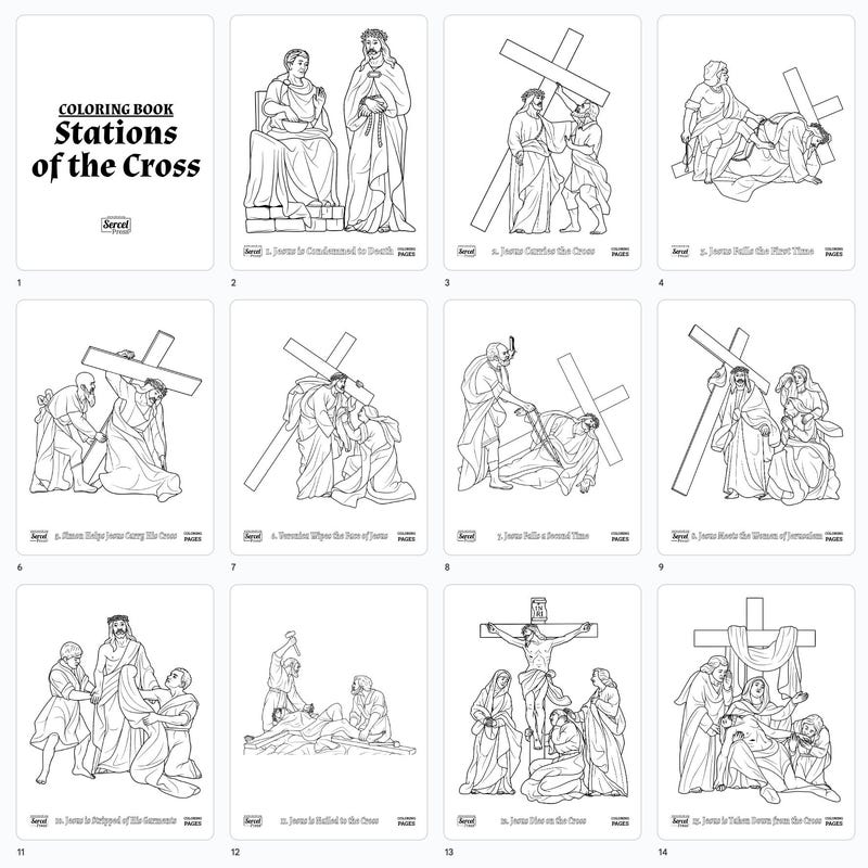 Coloring Book Crosses - Etsy