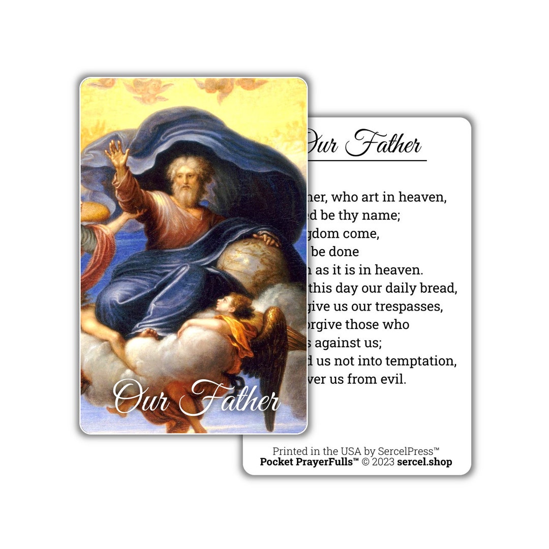Our Father: Pocket Prayerfulls™ | Durable Wallet Prayer Cards - Etsy