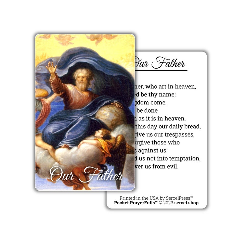 Our Father: Pocket Prayerfulls™ Durable Wallet Prayer Cards - Etsy