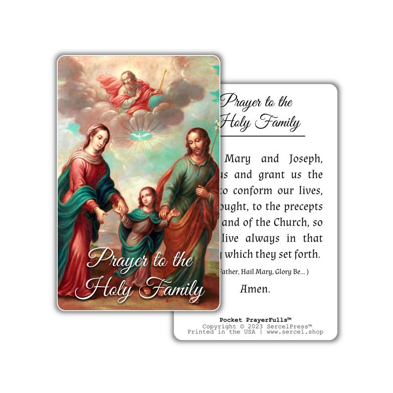 Prayer to the Holy Family: Pocket Prayerfulls™ Durable Wallet Prayer ...
