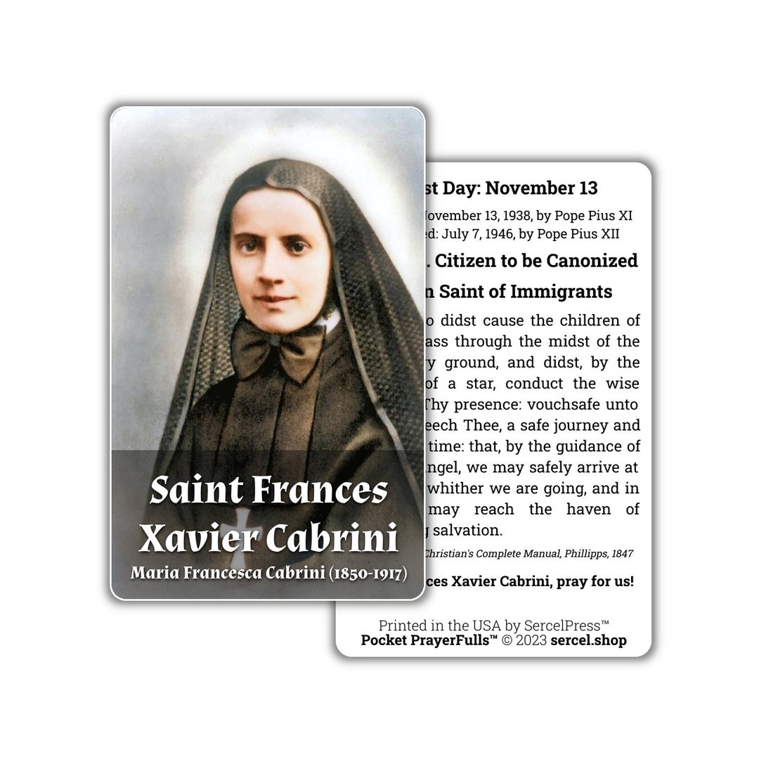 Saint Frances Xavier Cabrini: Pocket Prayerfulls™ | Durable Wallet ...