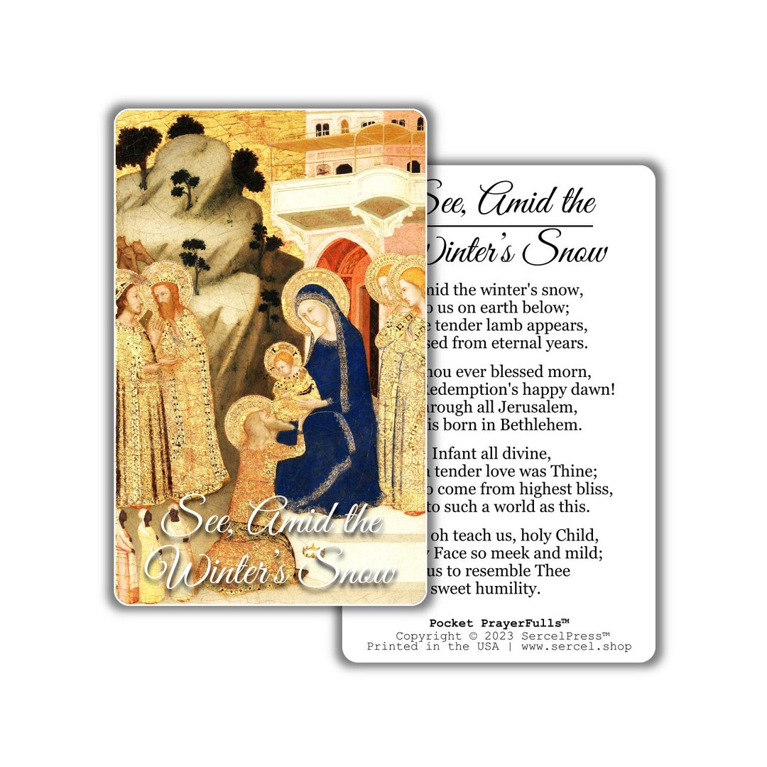 See, Amid the Winter’s Snow: Pocket Prayerfulls™ | Durable Wallet ...