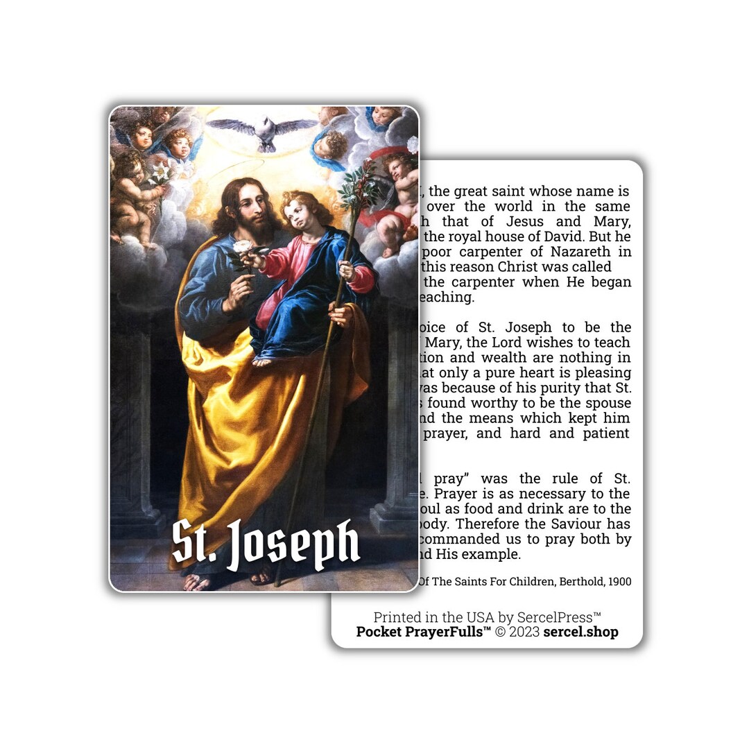 Saint Joseph: Pocket Prayerfulls™ | Durable Wallet Holy Cards ...