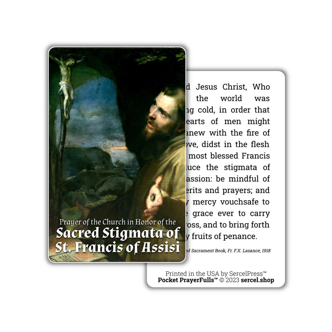 Sacred Stigmata of St. Francis of Assisi: Pocket Prayerfulls™ | Durable ...