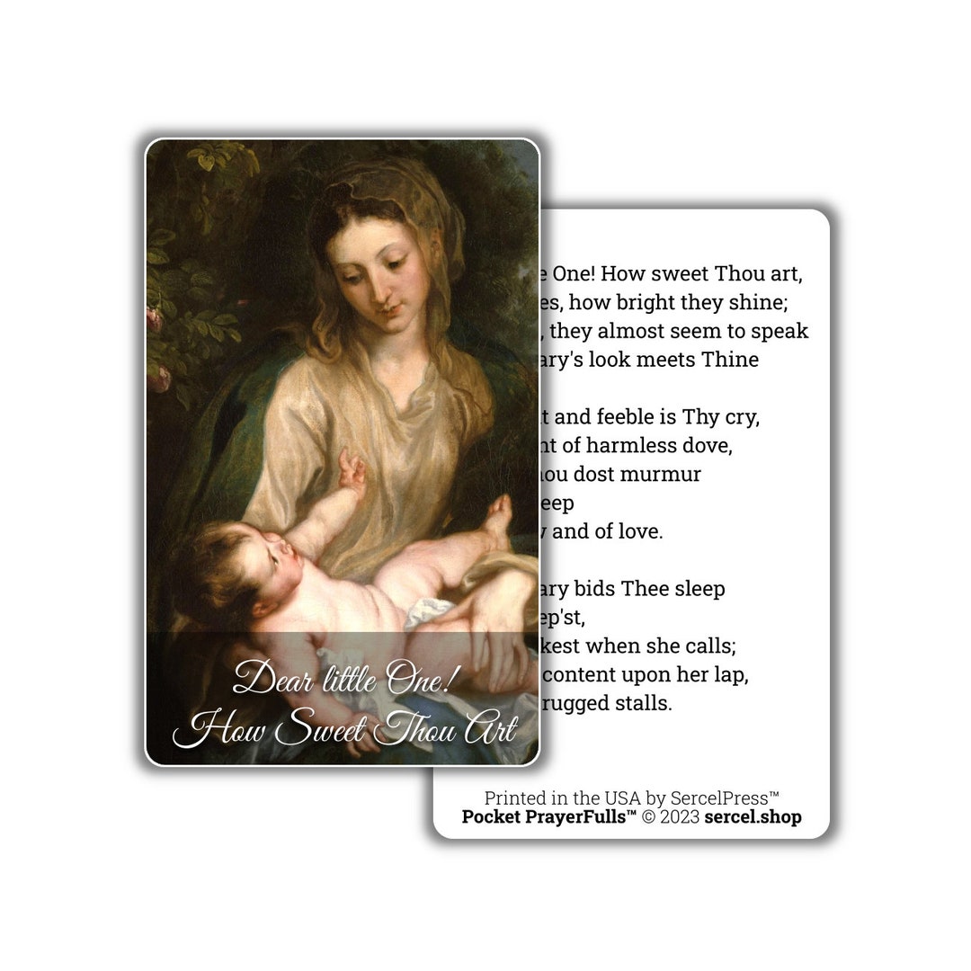 Dear Little One! How Sweet Thou Art: Pocket Prayerfulls™ | Durable ...