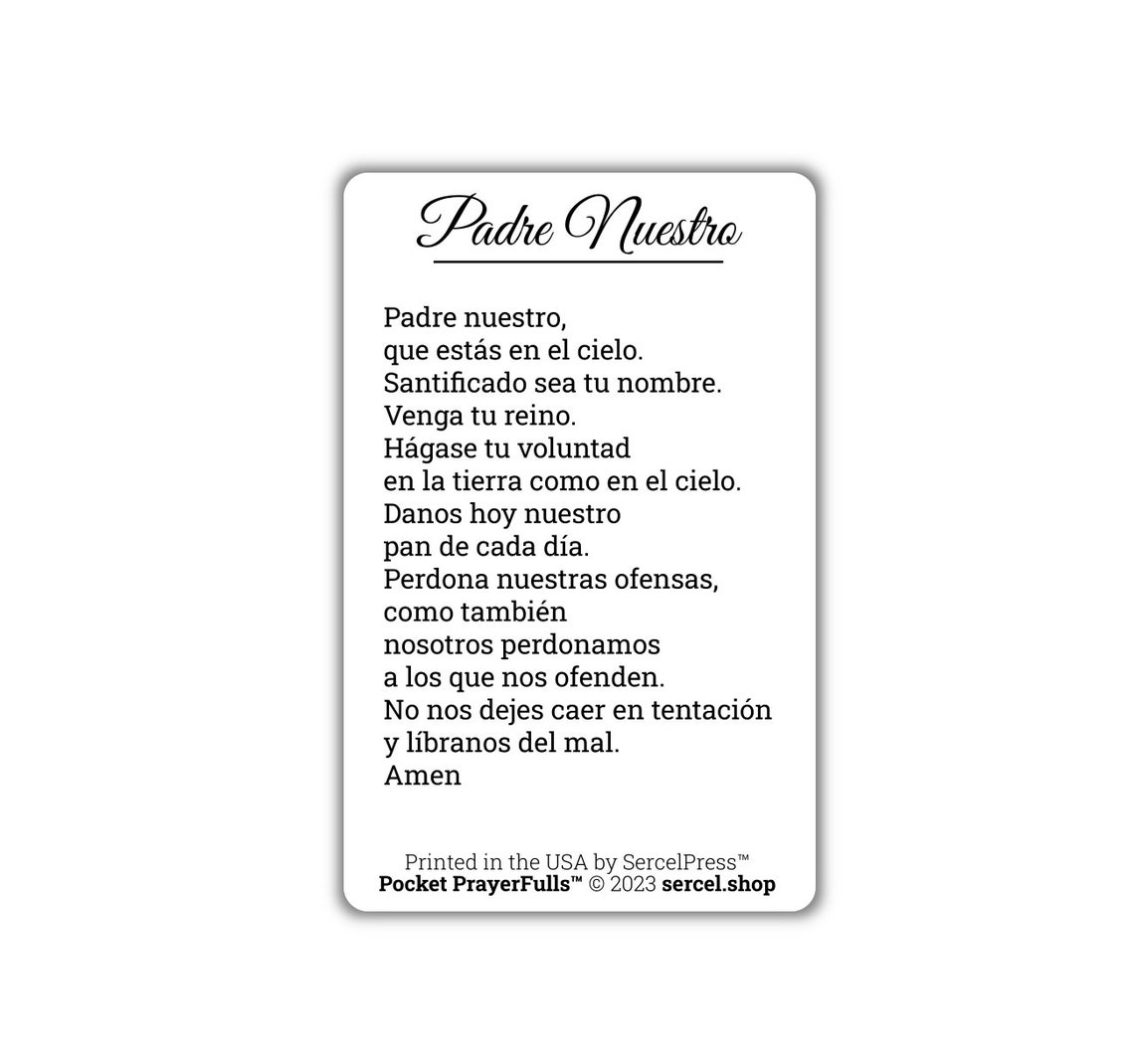 Our Father in Spanish / Padre Nuestro: Pocket Prayerfulls™ - Etsy