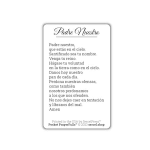Our Father in Spanish / Padre Nuestro: Pocket Prayerfulls™ | Durable ...
