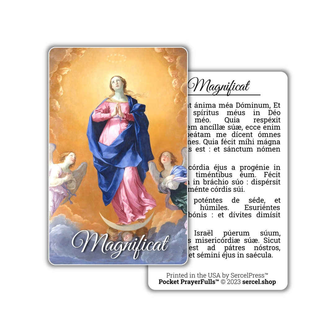 Magnificat in Latin: Pocket Prayerfulls™ | Durable Wallet Prayer Cards ...