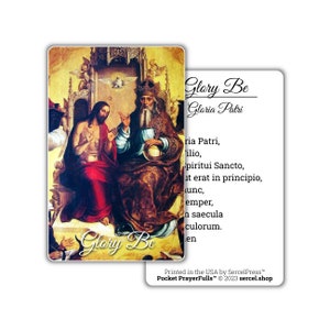 Catholic Latin Prayers Collection – Set of 10 Holy Cards | Pocket ...