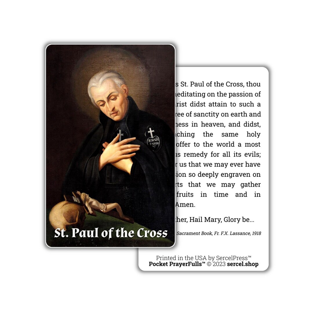 St. Paul of the Cross: Pocket Prayerfulls™ | Durable Wallet Prayer ...