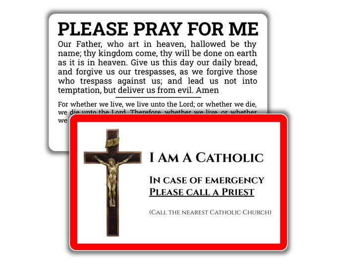 Pewter Miraculous Medal I Am Roman Catholic Call A Priest Auto Visor ...