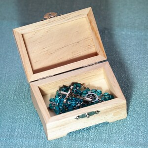 Rosary Box, Hail Mary Full of Grace, Engraved in the USA, Catholic ...